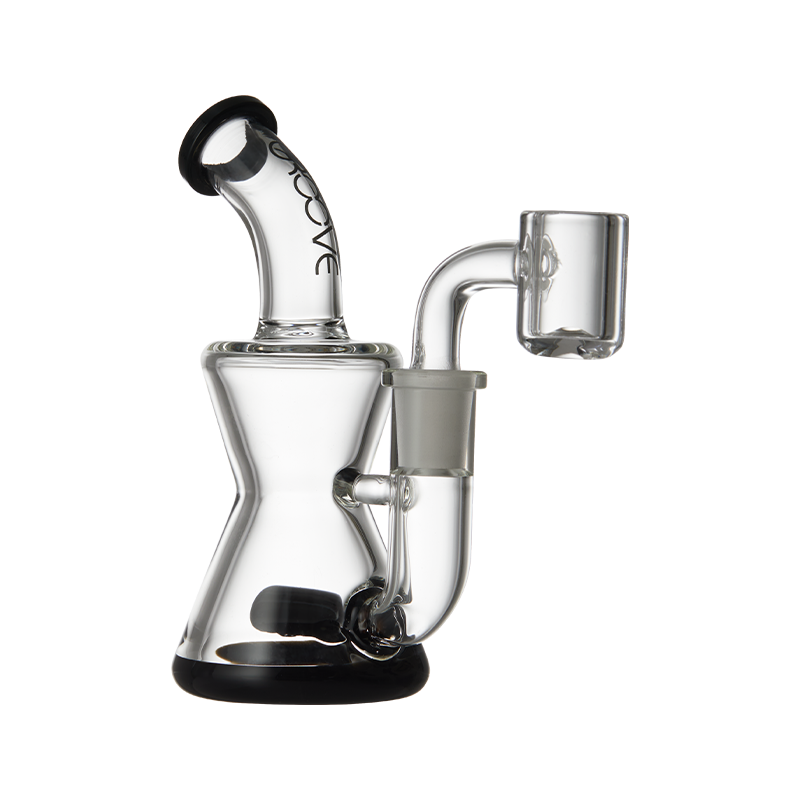 Groove Mini Hourglass Rig | Compact Glass Dab Rig with Style – vapor.com